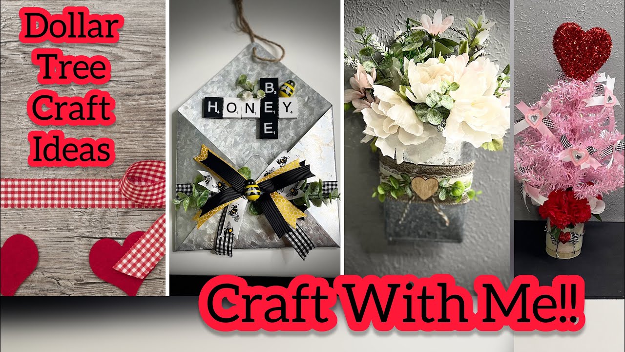 Dollar Tree craft ideas New* - YouTube