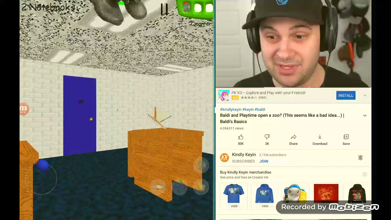 Can I play baldis basics and watch a kindly keyin video at the same ...