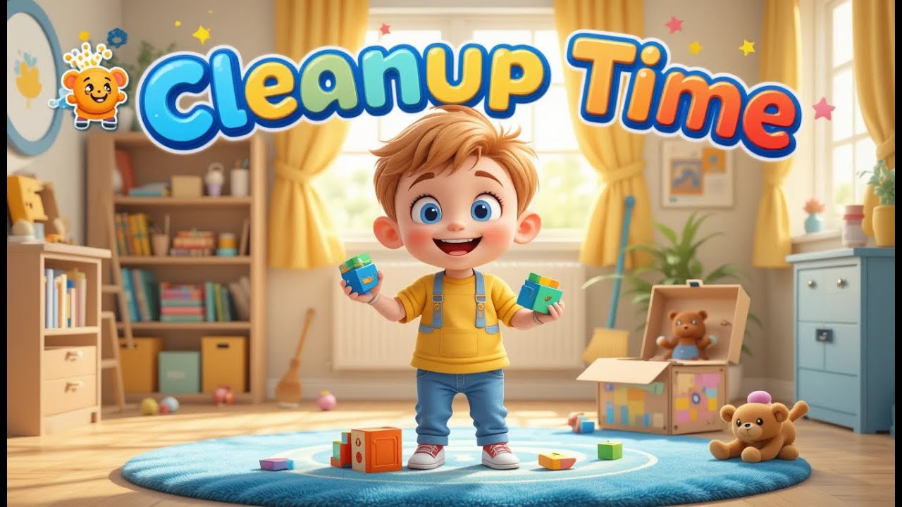 Cleanup Time – Morning song for Kids (30-Min Loop) | Fun morning Song & Nursery Rhyme 🌙 - YouTube