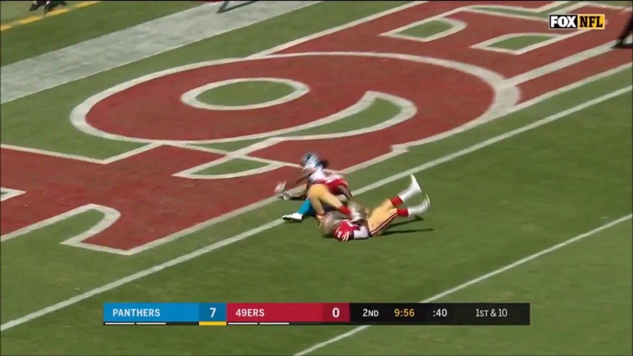 Jaquiski Tartt AMAZING ONE HANDED Interception vs Panthers - NFL Week 1 ...