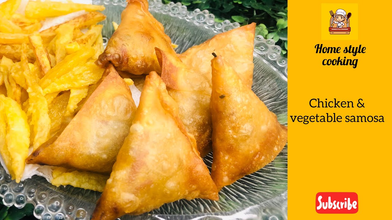 Chicken & vegetable samosa | how to make chicken vegetable samosa | # ...