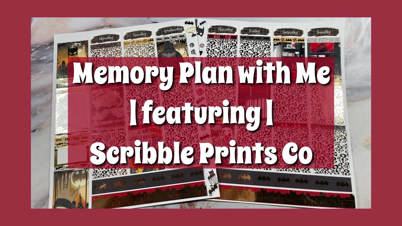 Memory Plan with Me | featuring | Scribble Prints Co - YouTube