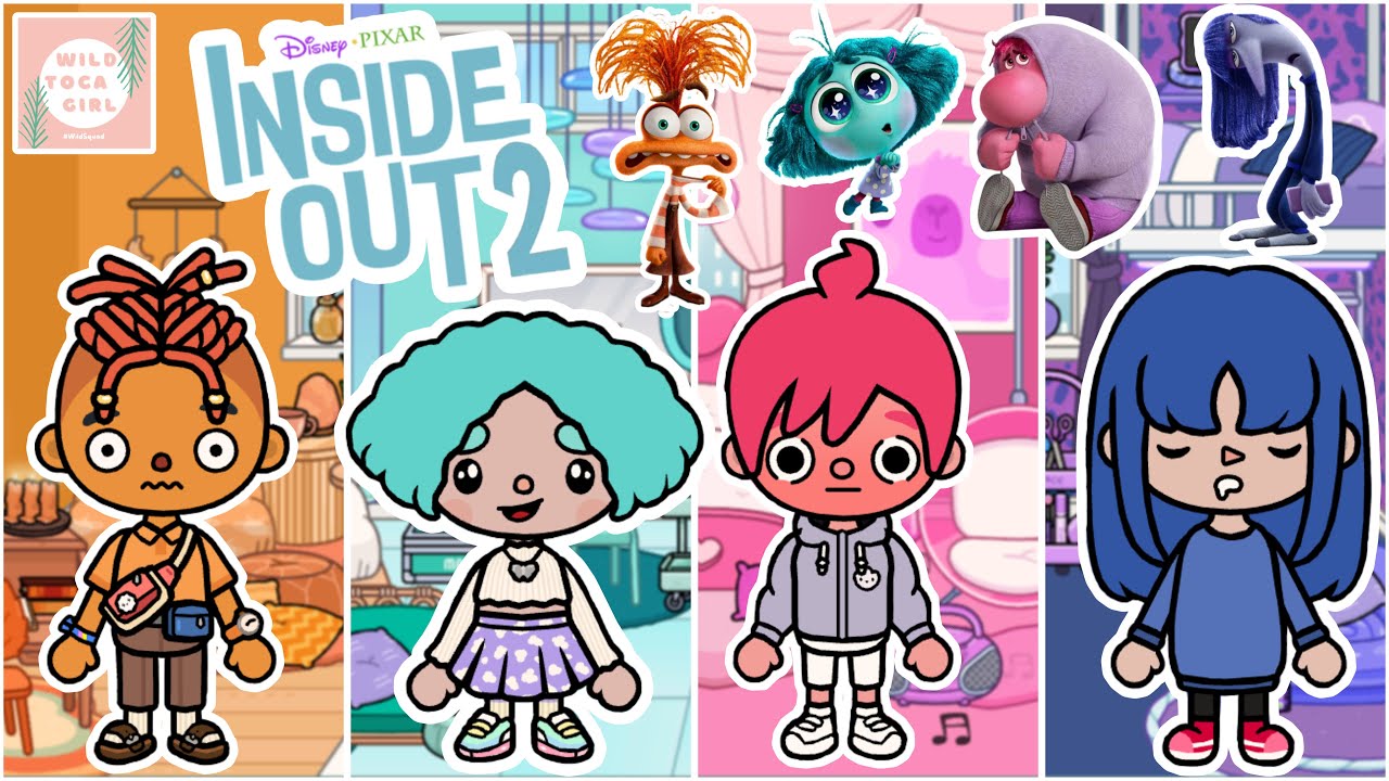 INSIDE OUT 2 😰😠😳🥱 TOCA BOCA WORLD 🌍 - YouTube