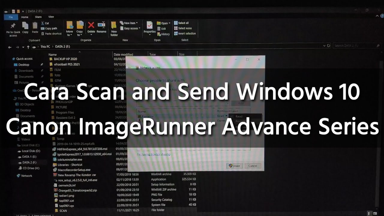Cara Scan and Send di Windows 10 Canon ImageRunner Advance (CANON IRA ...