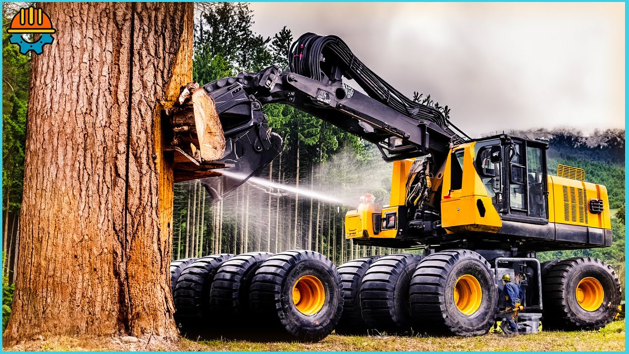 99 Fastest Monster Chainsaw Cutting Tree Machines At Insane Level - YouTube
