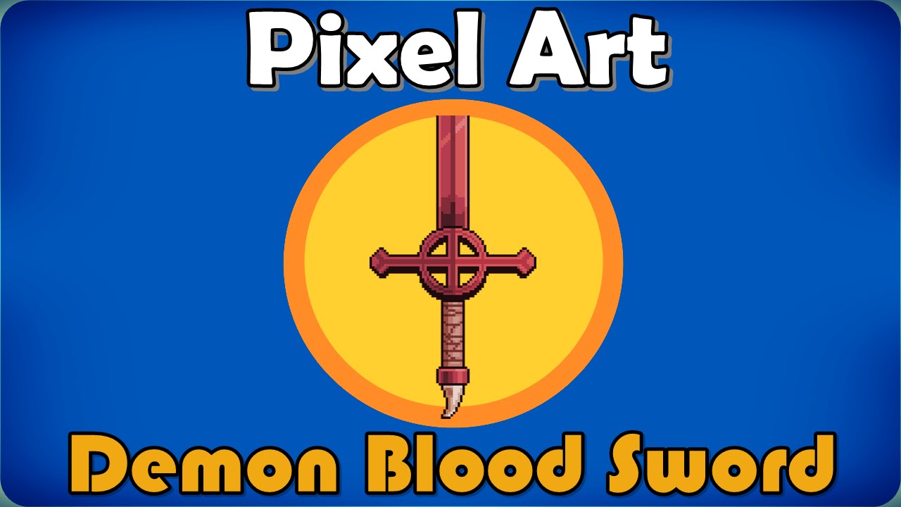 DEMON BLOOD SWORD ( Hora de Aventura ) - Pixel Art - YouTube