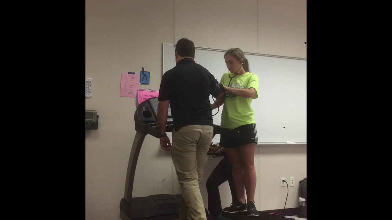 Bruce Sub-maximal treadmill test - YouTube