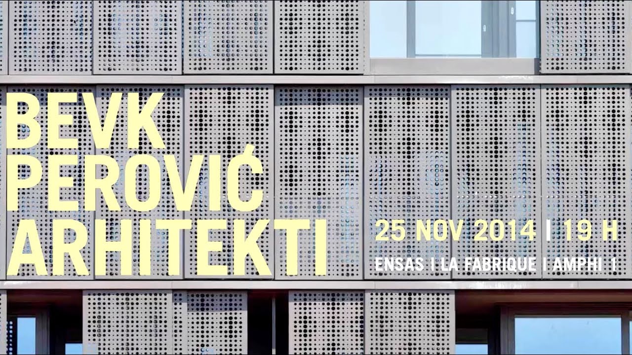 Vasa J. Perović - Agence Bevk Perović Arhitekti - Slovénie - YouTube