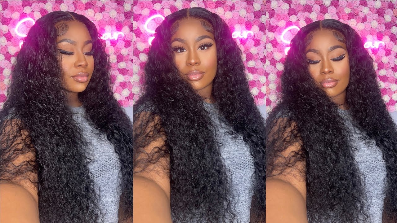 BOMB 26 INCH 🔥WATER WAVE WIG *GLUELESS INSTALL* | YOLISSA HAIR - YouTube