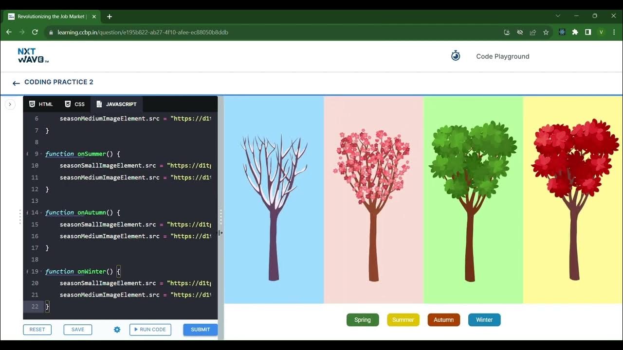Seasons Switcher | Coding Practice 2 | Introduction to JS & Variables | NxtWave | ccbp 4.o - YouTube