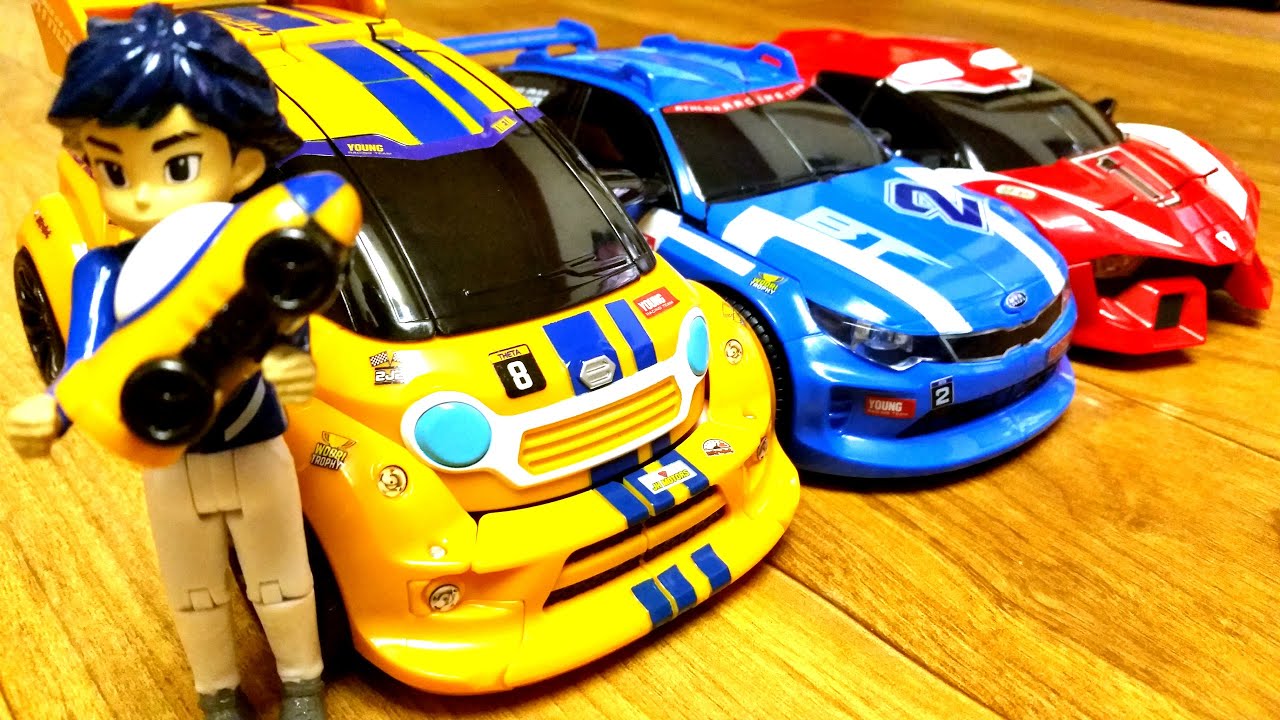 또봇 레이싱카 알파 베타 세타 완전체 합본 자동차 로봇 변신 장난감 동영상(Tobot athlon alpha beta theta ...