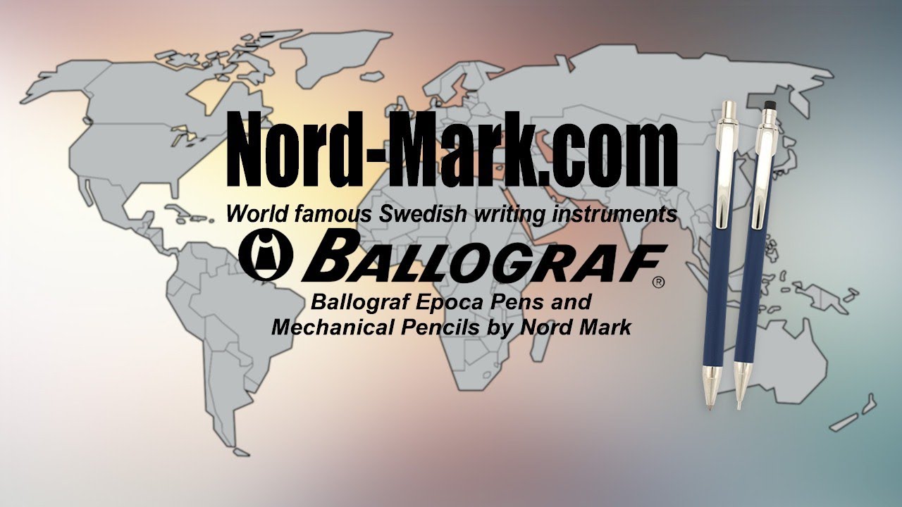 Ballograf Epoca Pens and Mechanical Pencils by Nord Mark - YouTube
