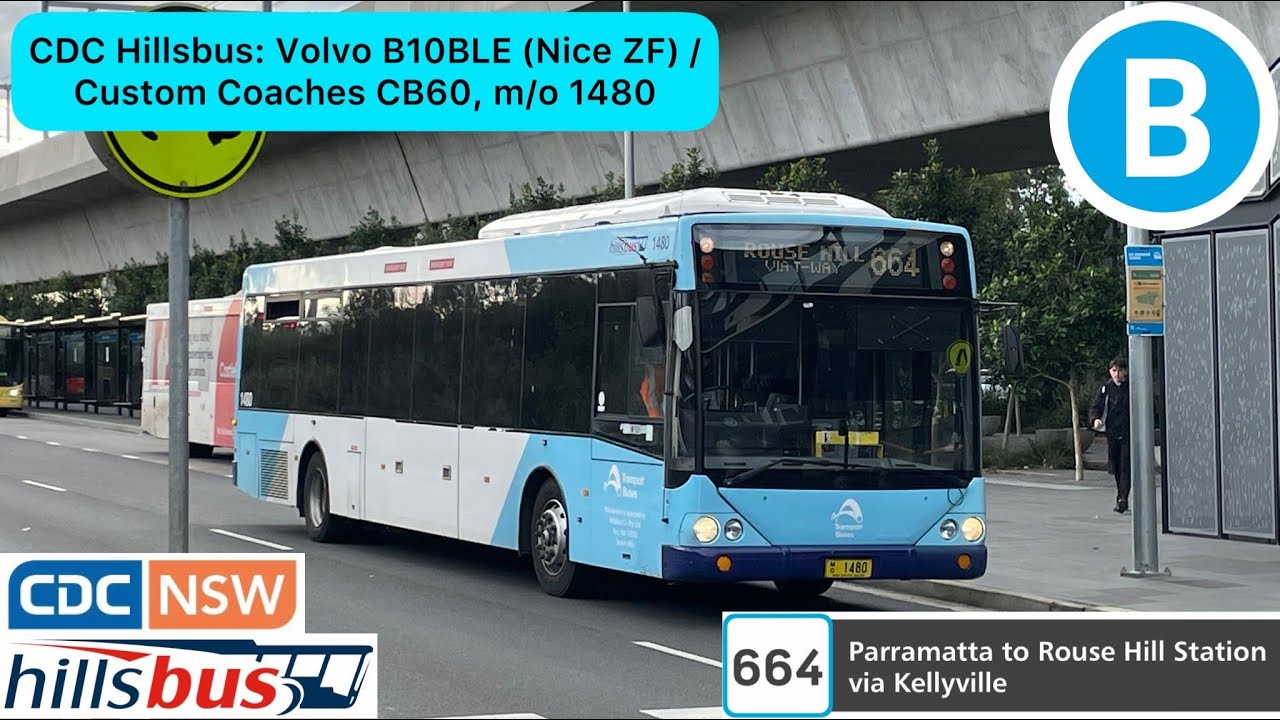 CDC Hillsbus: Volvo B10BLE (Nice ZF) / Custom Coaches CB60, m/o 1480 ...