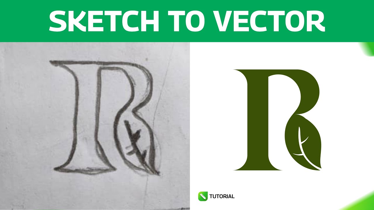 CorelDraw Tutorial: How to Vectorize a Logo Sketch - YouTube