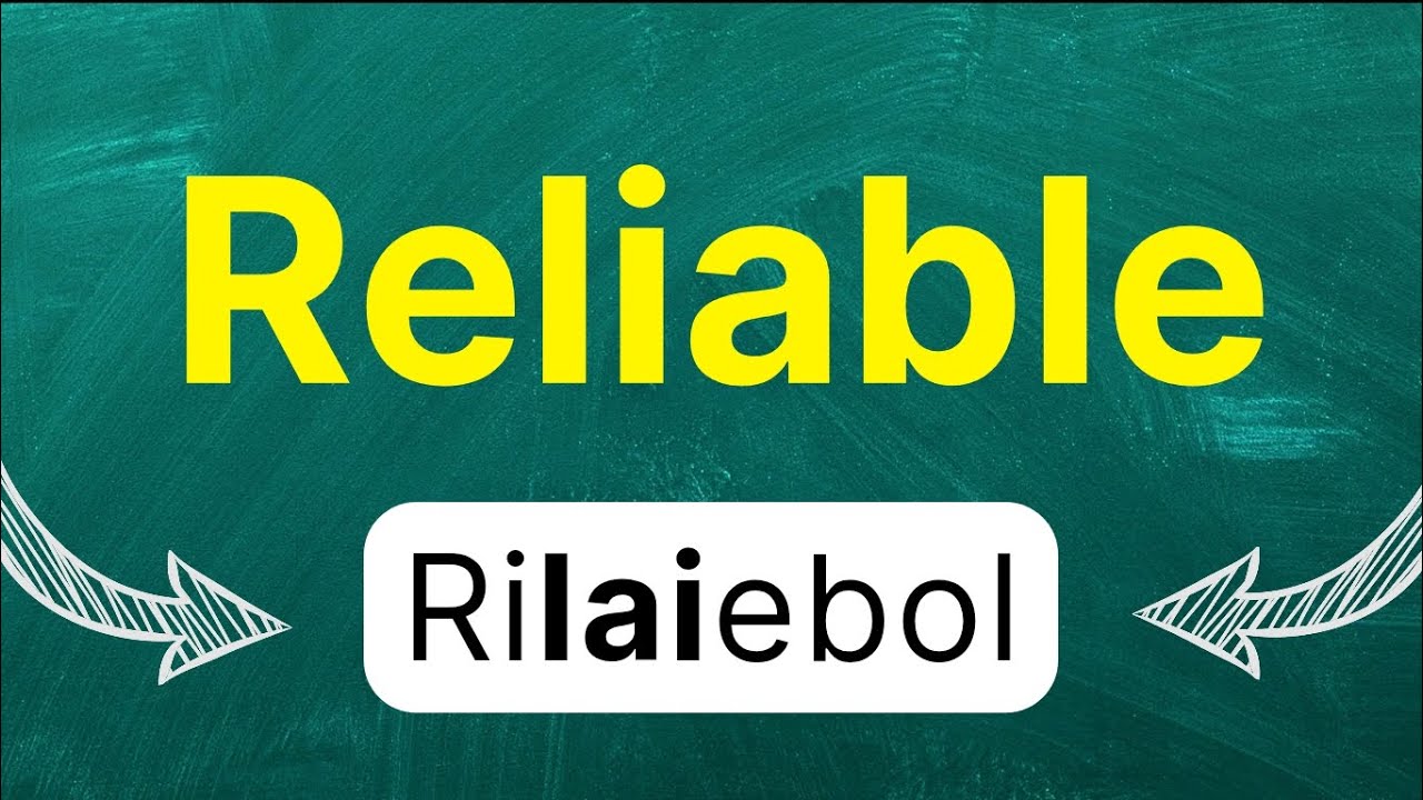 Cómo pronunciar: 'reliable' 'confiable' 'seguro' 'fiable' en inglés ...