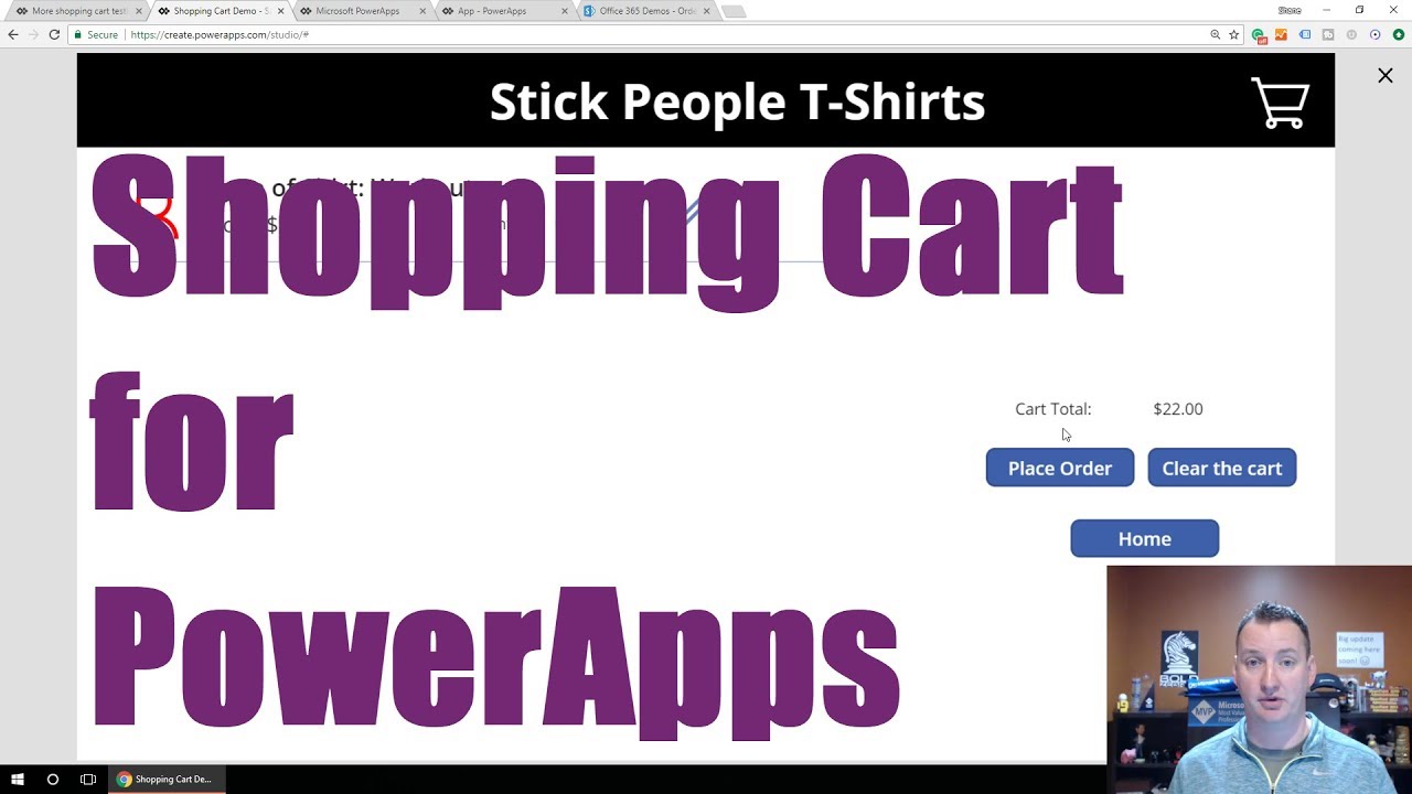 New Version in description - PowerApps Shopping Cart - YouTube