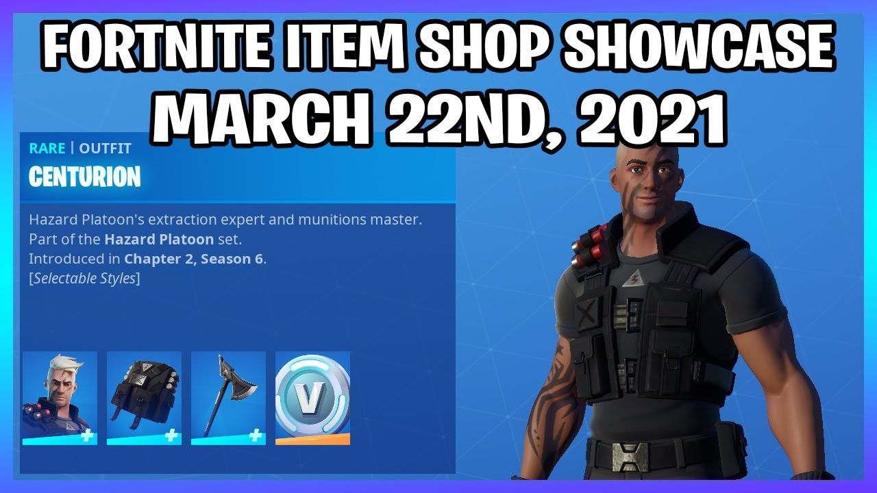Fortnite Item Shop *NEW* HAZARD PLATOON PACK! [March 22nd, 2021 ...