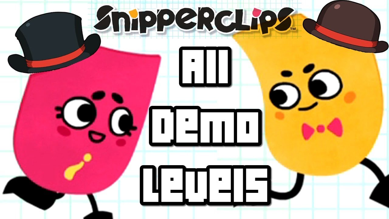Snipperclips ALL LEVELS in Demo - 2 Players (Nintendo Switch) - YouTube
