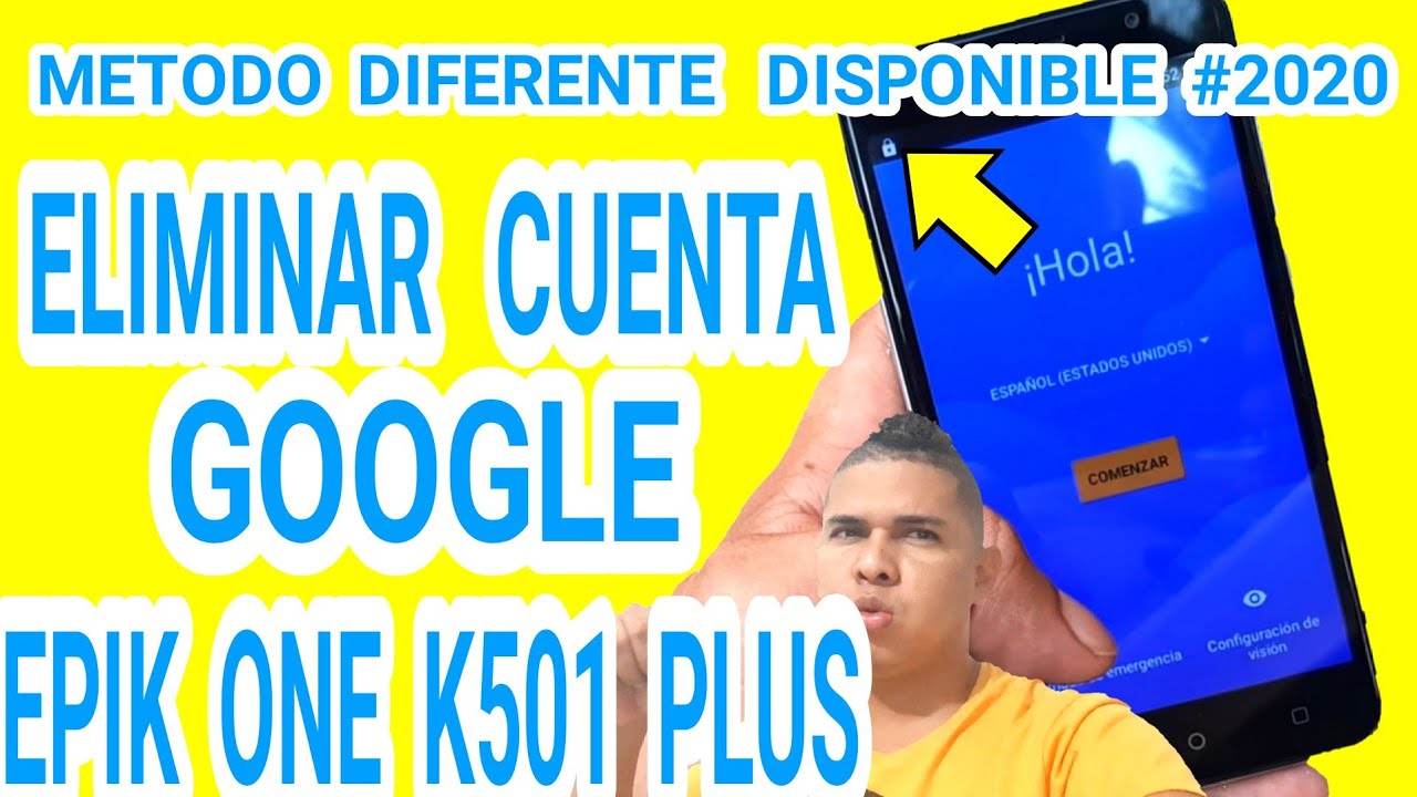Como quitar la cuenta de google epik one k501 plus / remove account ...