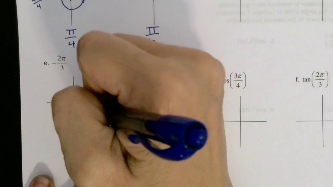 18.2b evaluating angles in radians in standard form - YouTube