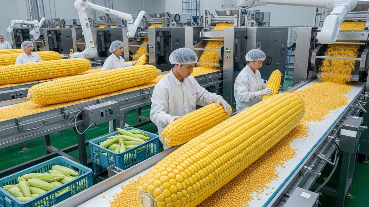 See How Millions of Crispy Corn Snacks Are Mass Produced! Amazing ...