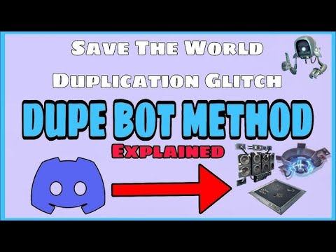 Fortnite Save The World ~ Duplication Glitch ~ Discord Bot - YouTube