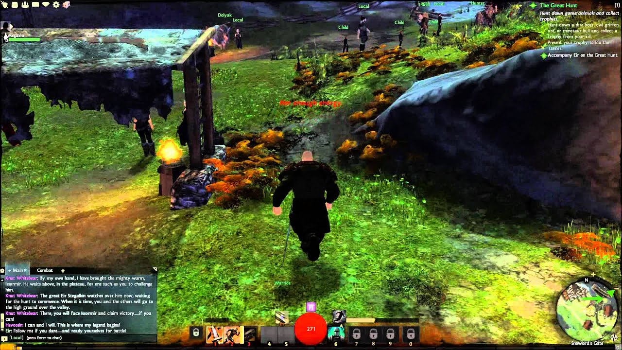 Guild Wars 2 Beta Starting Zone, Warrior - YouTube