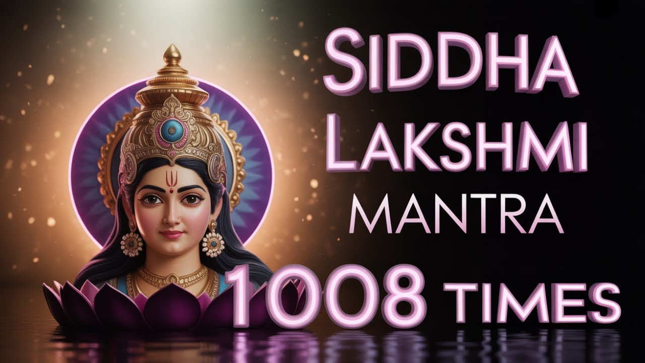 Siddha Lakshmi Mantra 1008 Times | Om Shring Hring Kling Shring Siddha ...