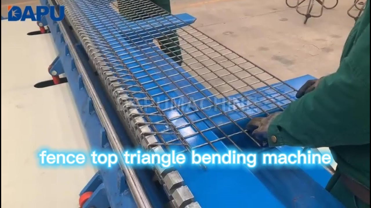 fence top triangle bending machine - YouTube