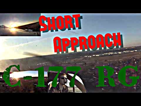 Short approach - C177RG - YouTube