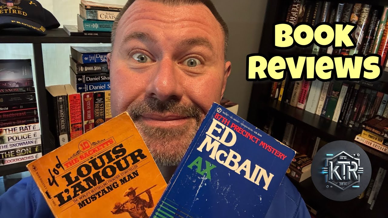 Book Reviews - Louis L’ Amour (Mustang Man) & Ed McBain (Axe) - YouTube