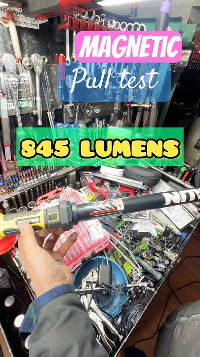 Mechanics $30 Harbor Freight Underhood Work Light BRAUN 845 Lumen LED Rechargeable - YouTube