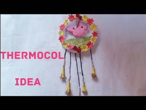 Easy Thermocol idea. wall hanging idea with Thermocol. Colour Art And ...