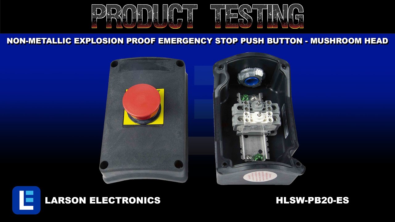 Non-Metallic Explosion Proof Emergency Stop Push Button - Mushroom Head ...