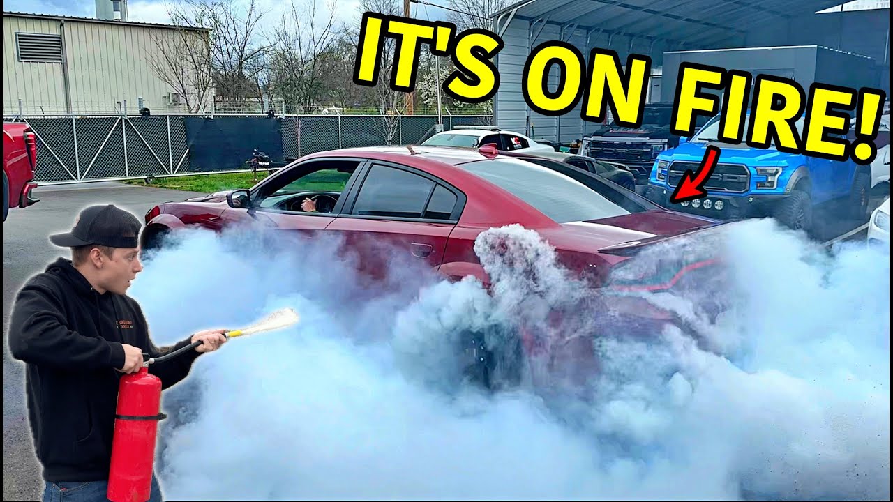 Dealership Unlocks Our Hellcat, Then It Catches On Fire!!! - YouTube