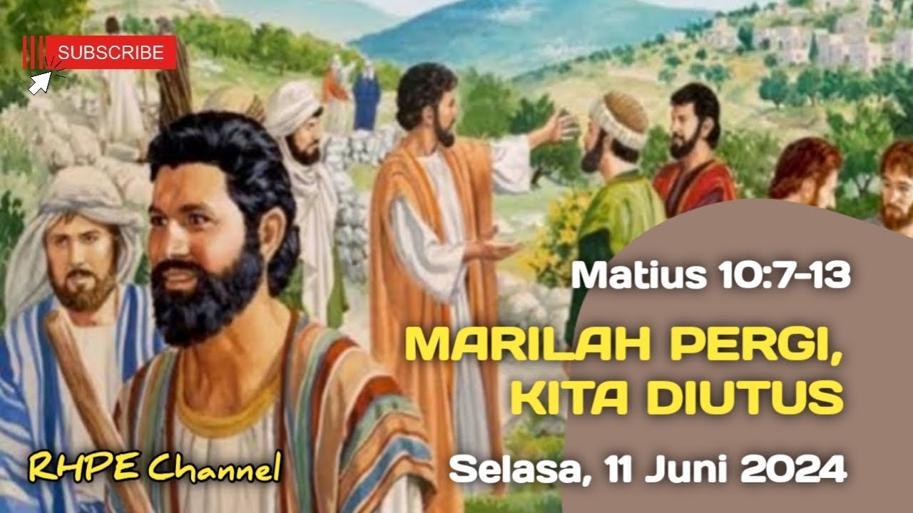 Matius 10:7-13//Renungan Harian Selasa, 11 Juni 2024 #renungansingkat # ...