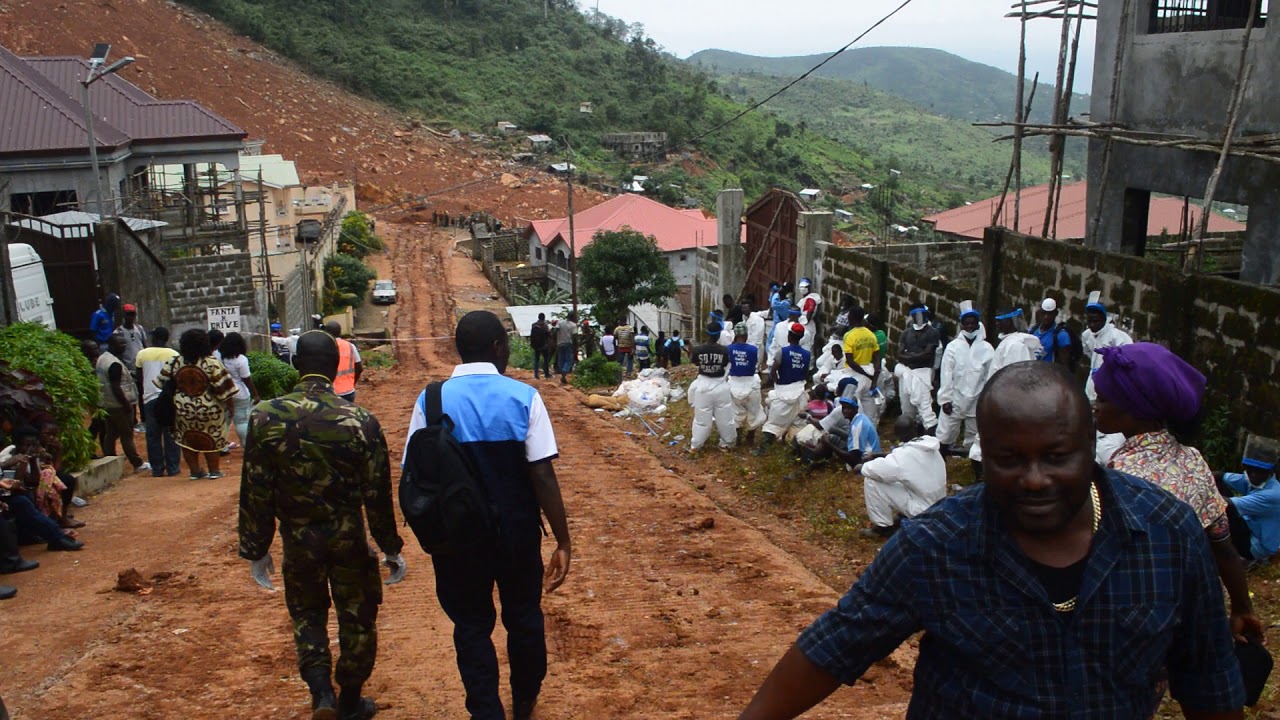 Aftermath of Landslide in Regent, Freetown, Sierra Leone - YouTube