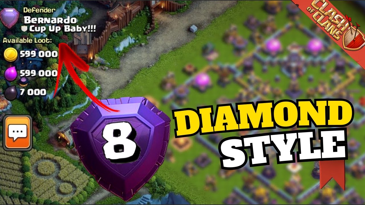 Bernardo | Rank 8 | Diamond Base | Base Link | Clash of Clans(CoC ...