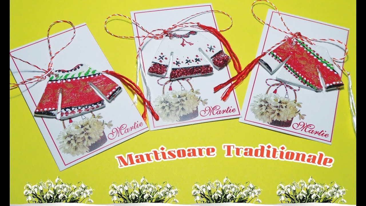 Martisoare Handmade: Cum sa decorezi un martisor traditional? #8 - YouTube