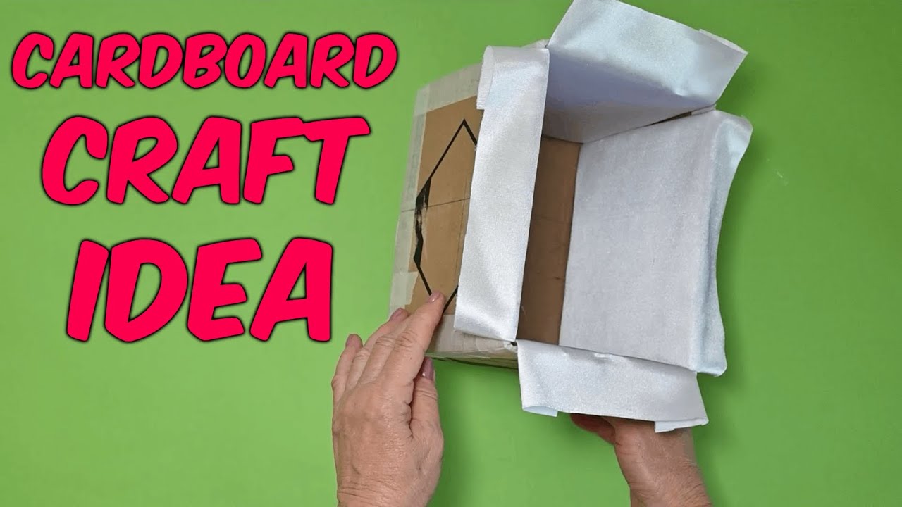 CARDBOARD RECYCLE ♻️ CRAFT IDEA 📦 DON'T THROW AWAY OLD BOXES! - YouTube
