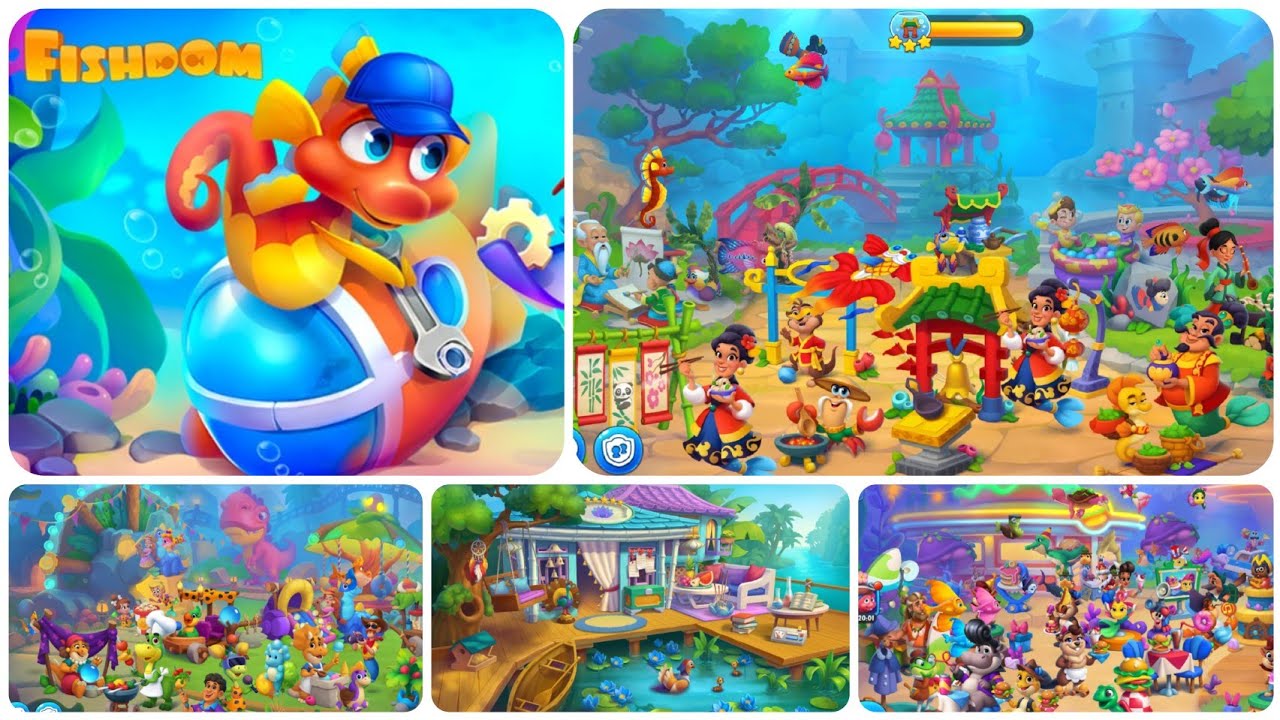 Fishdom: All Aquariums Unlocked • All Seasonal & Story Events Completed ...