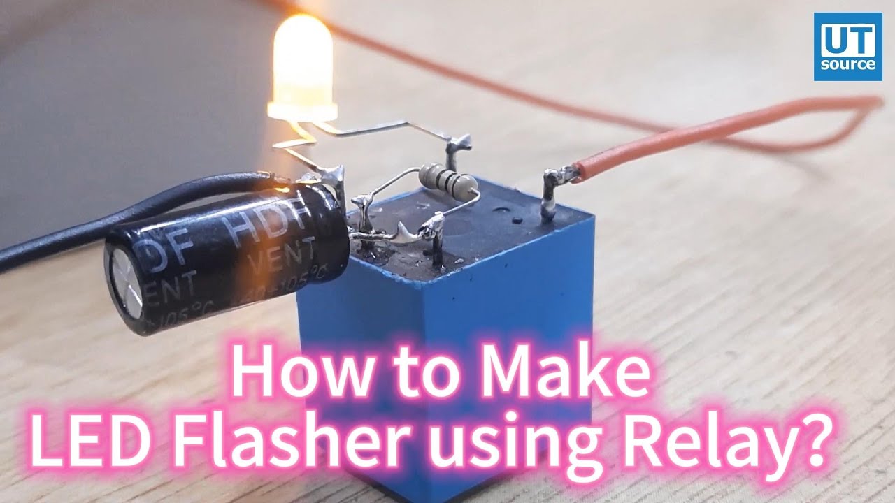 How to Make LED Flasher using Relay?--Utsource - YouTube