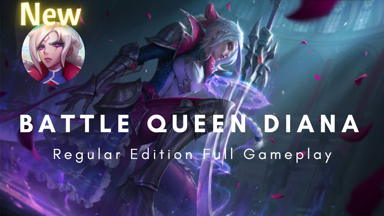New Battle Queen Diana Skin - PBE Full Gameplay - YouTube
