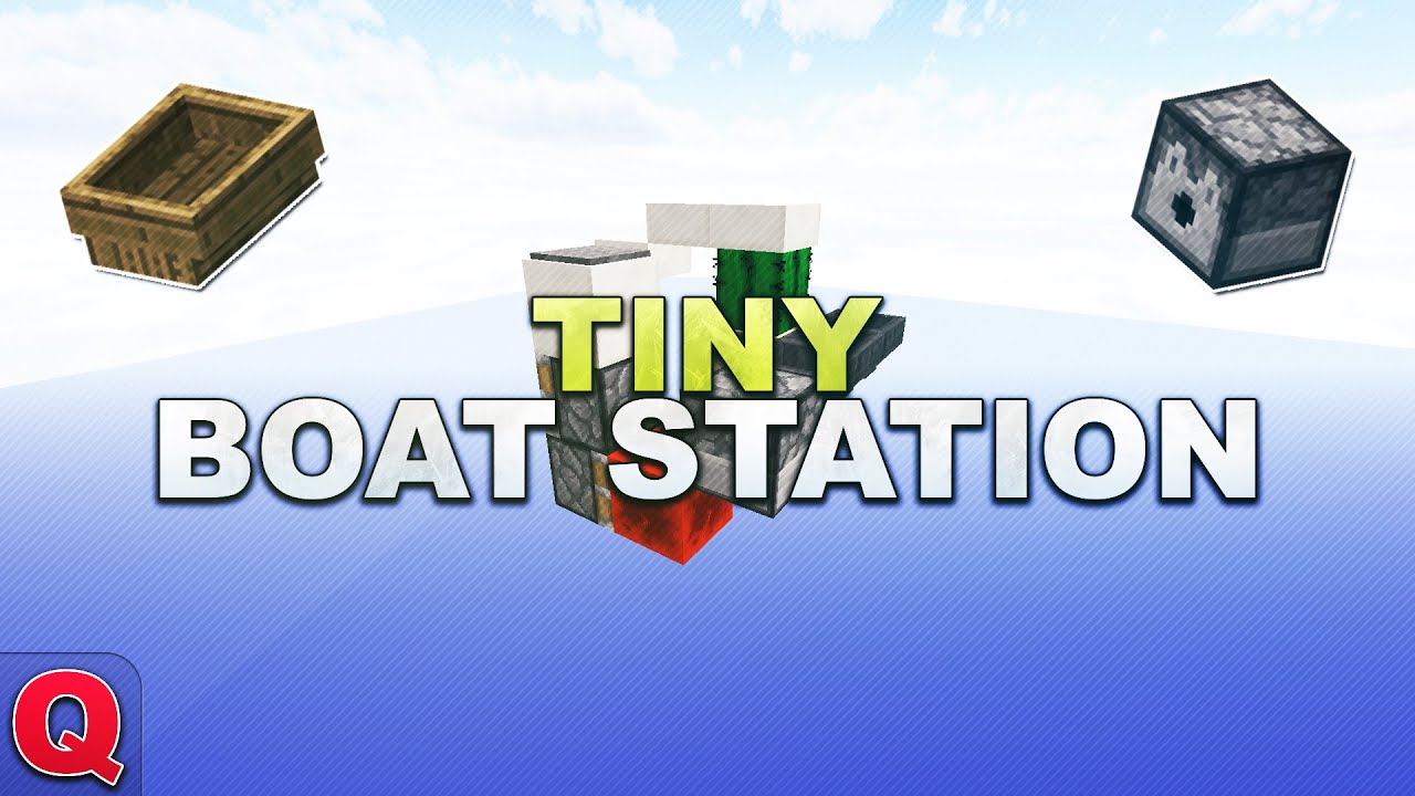 Minecraft - Boat Station // Boot Station - (Quick) Tutorial 1.17 - YouTube