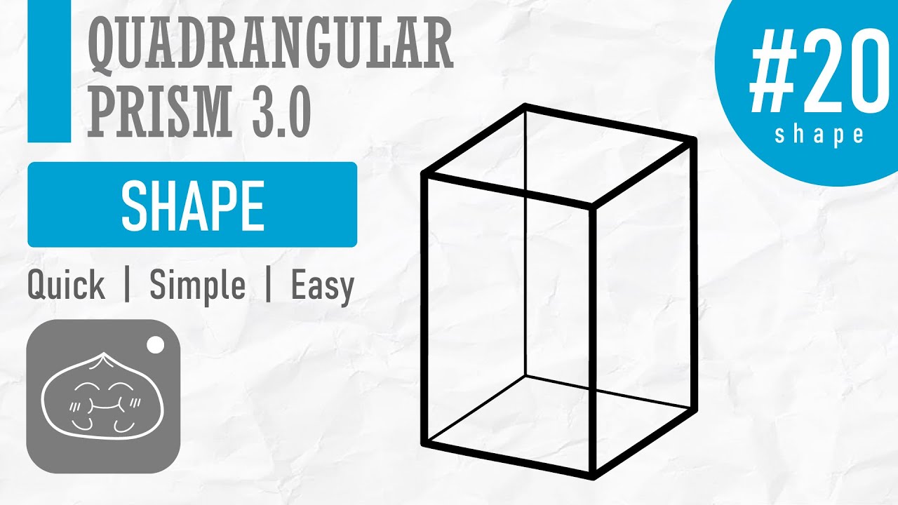 How to Draw a Quadrangular Prism | Simple & Easy - YouTube