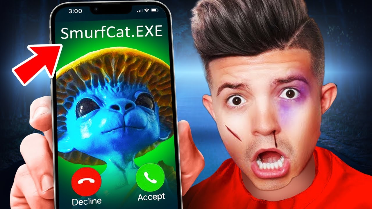 6 YouTubers Who CALLED SMURF CAT.EXE On CAMERA! (Preston, Brianna ...