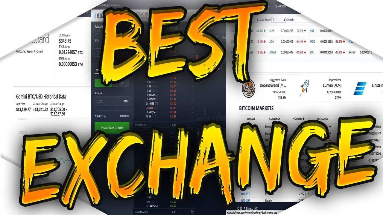 Top Three Bitcoin ($BTC) Exchanges! - YouTube
