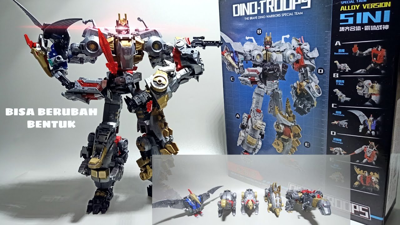 Transformers |ROBOT OF THE DINO 5 IN 1 DINO TROOPS DinoForce transfom # ...