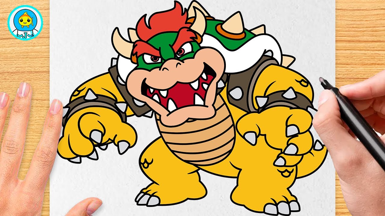 HOW TO DRAW KING BOWSER KOOPA | Step by step - YouTube
