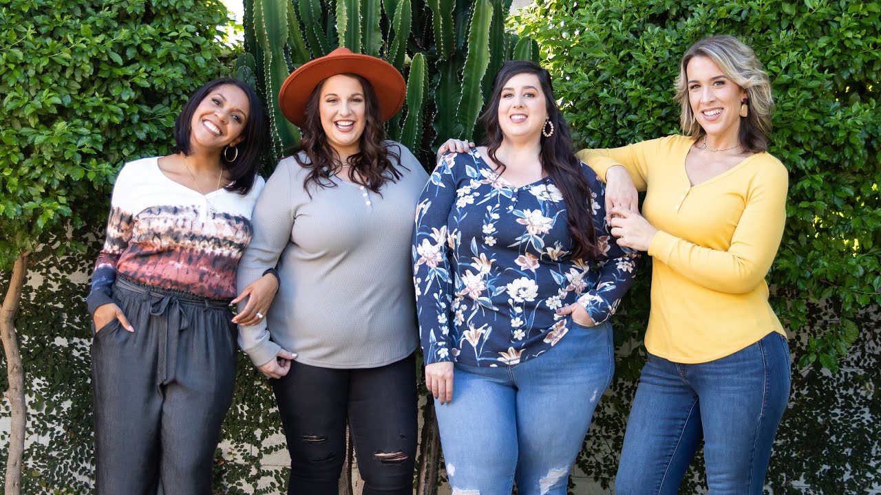 LuLaRoe Ruby Y-Neck Henley - YouTube